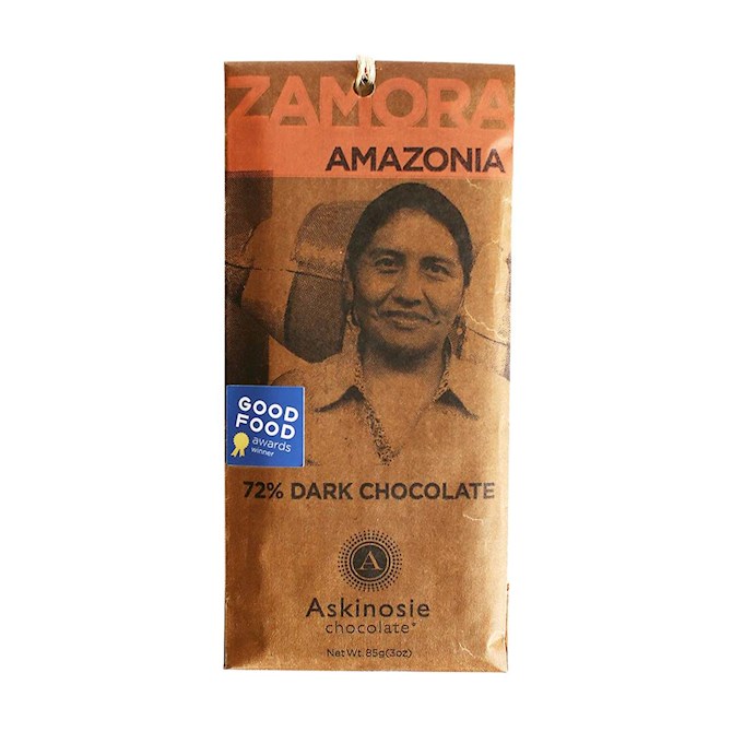 Askinosie Chocolate 72% Zamora, Amazonia Dark Chocolate - Best Gourmet ...