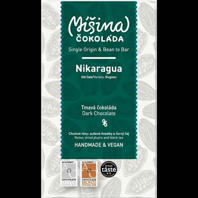 Míšina čokoláda Nicaragua Rugoso Dark Chocolate 70% - Best Gourmet ...