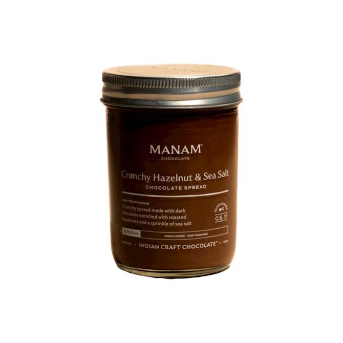 Manam Chocolate Crunchy Hazelnut & Sea Salt Chocolate Spread - Best ...