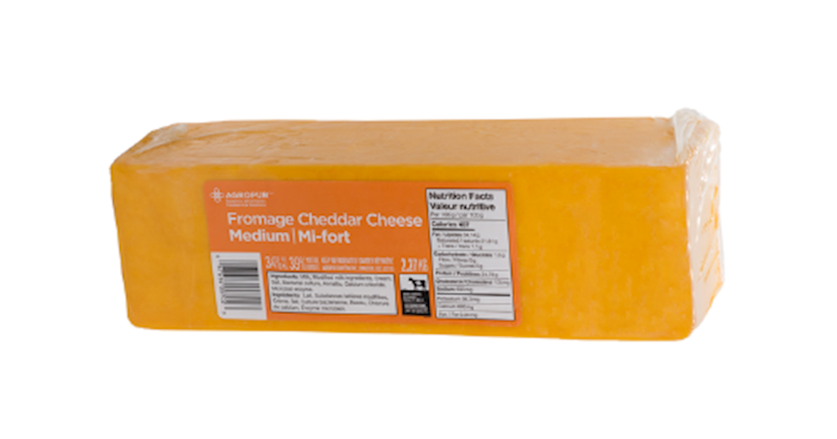 Agropur Medium Colored Cheddar - Best Gourmet Products | TasteAtlas