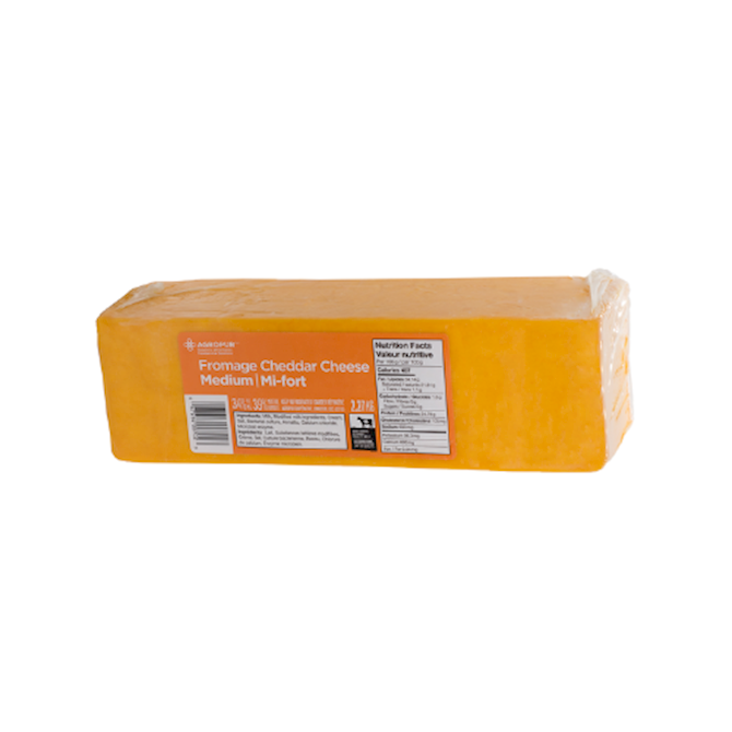 Agropur Medium Colored Cheddar - Best Gourmet Products | TasteAtlas