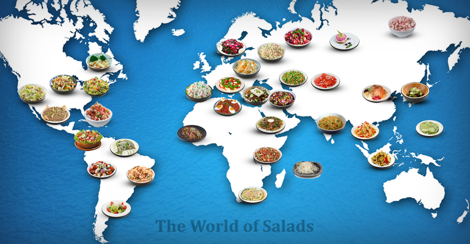 World Salad Map | 180 World Salads | TasteAtlas
