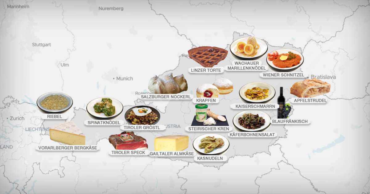 Austrian Food Map | TasteAtlas