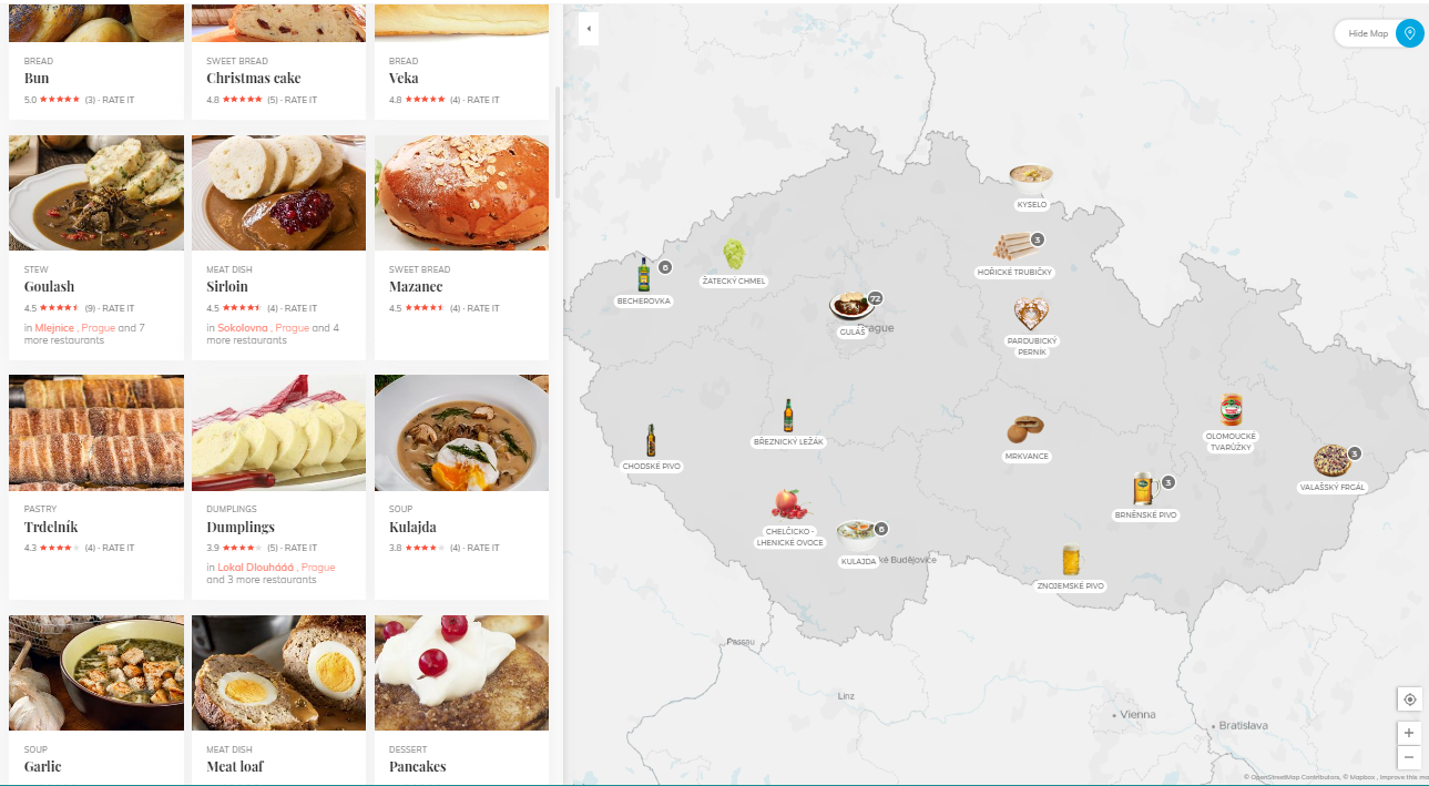 Czech Food Map | Local Food in the Czech Republic | TasteAtlas