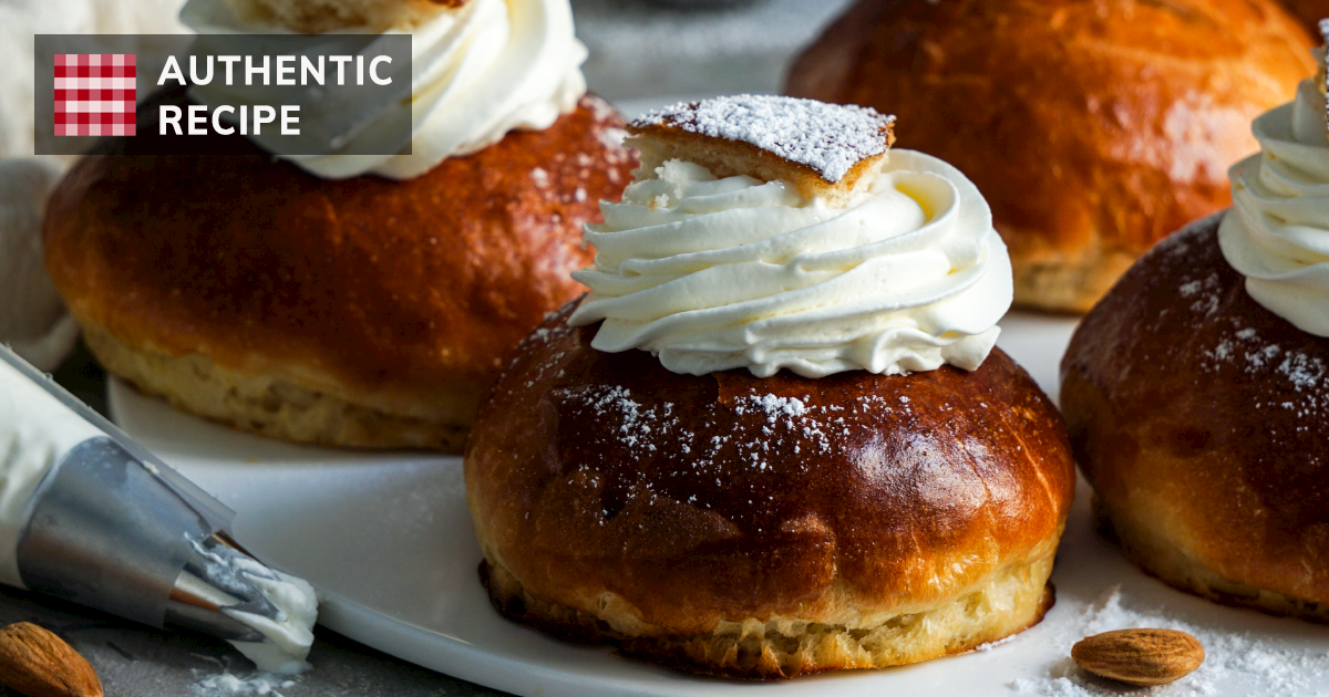 Semla With Creamy Almond Filling Authentic Recipe | TasteAtlas