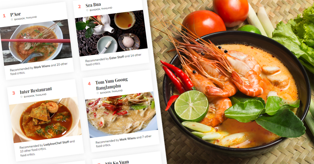 Where to Eat the Best Tom Yum in the World? | TasteAtlas