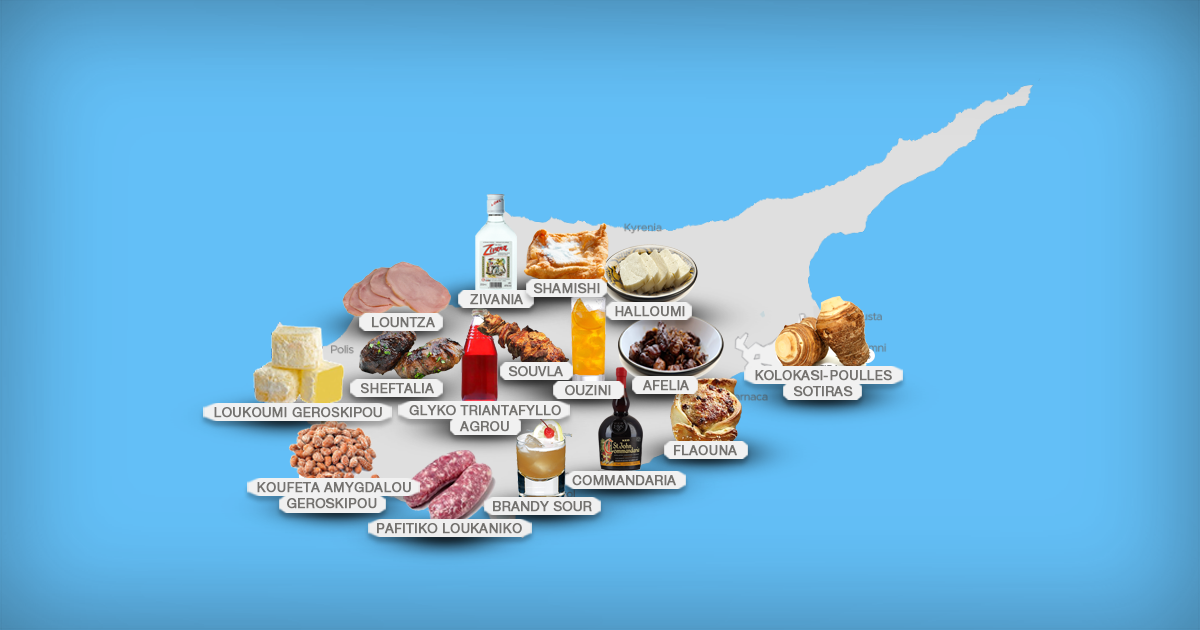 Cypriot Food Map | Local Food in Cyprus | TasteAtlas